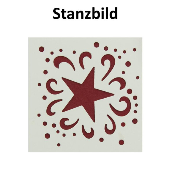 Artoz fliegender Stanzer I Stern mit Ornament I Frei positionierbarer ...